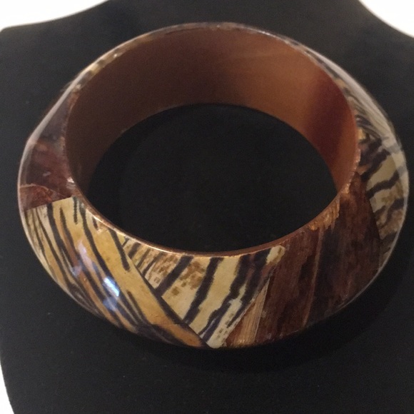 Jewelry | Handcrafted Real Wood Animal Print Cuff Bracelet | Poshmark